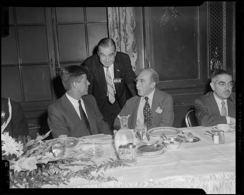JFK with Sen. Green of R.I. and Gov. Dever - Digital Commonwealth