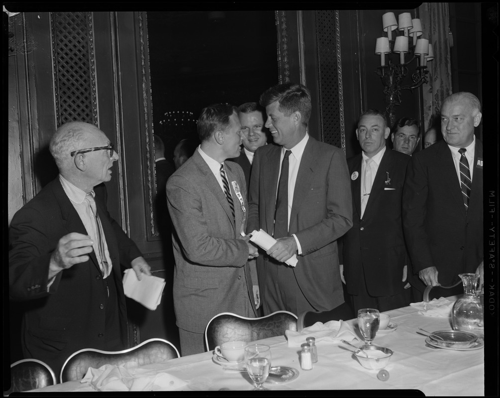 JFK at the Palmer House in Chicago for convention - Digital Commonwealth