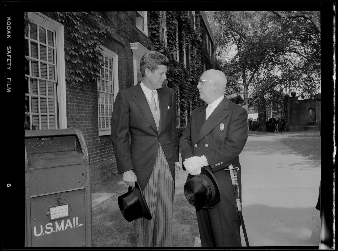 JFK & Sheriff Howard Fitzpatrick at Harvard commencement - Digital ...