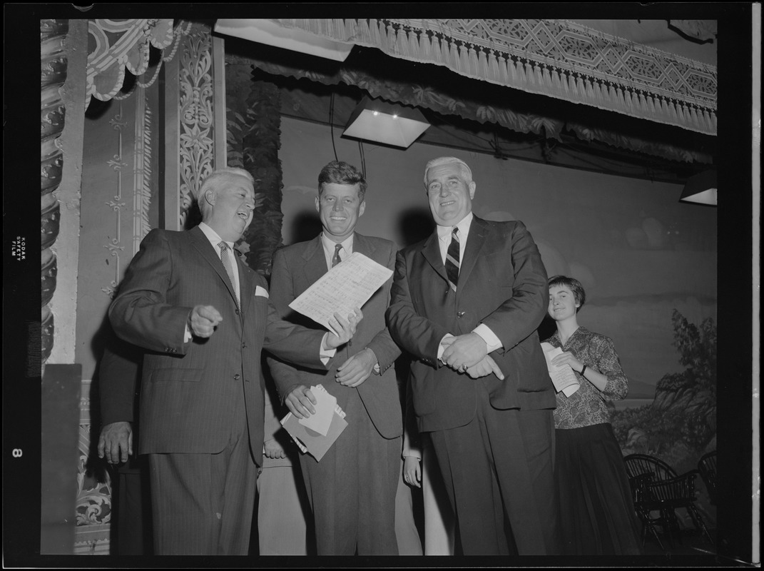 JFK during Senate campaign - Digital Commonwealth