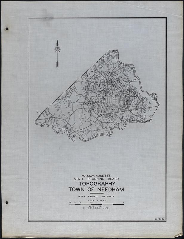 Topography Town of Needham - Digital Commonwealth