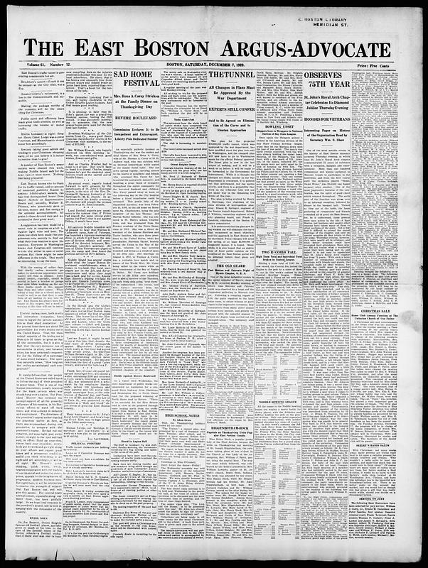 East Boston Argus-Advocate - Digital Commonwealth