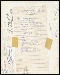 SMA Cheerleaders. Jane Conley, Eileen Sugrue, Marian Gurry, Joni ...