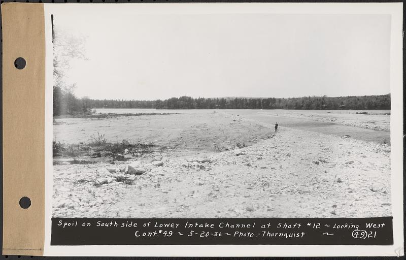 Contract No. 49, Excavating Diversion Channels, Site of Quabbin ...
