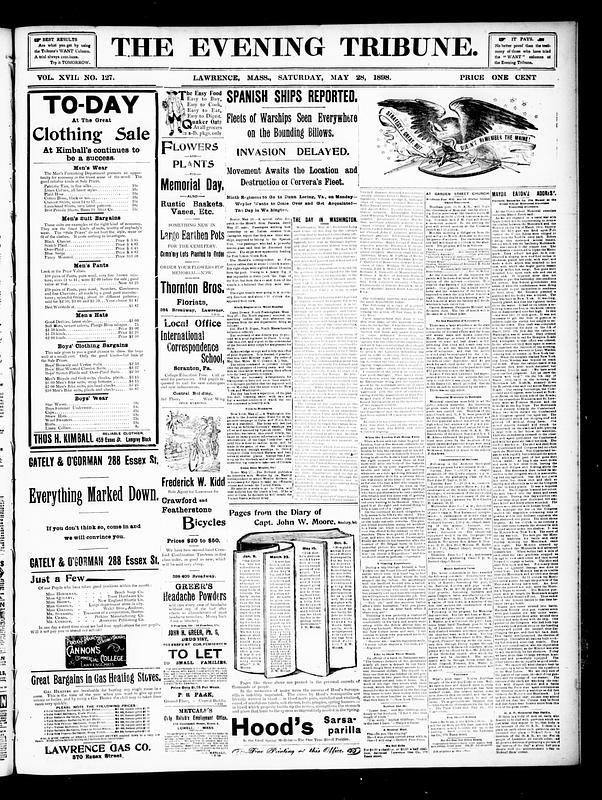 The Evening Tribune. May 28, 1898 - Digital Commonwealth