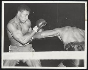 Taking Left to Body in first round is Ed Sanders in New England ...