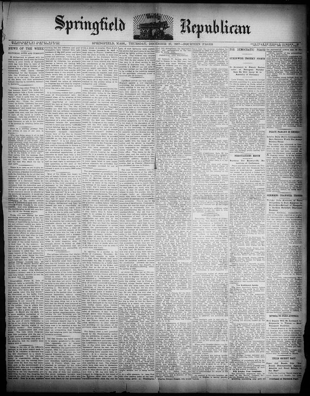 Springfield Weekly Republican - Digital Commonwealth