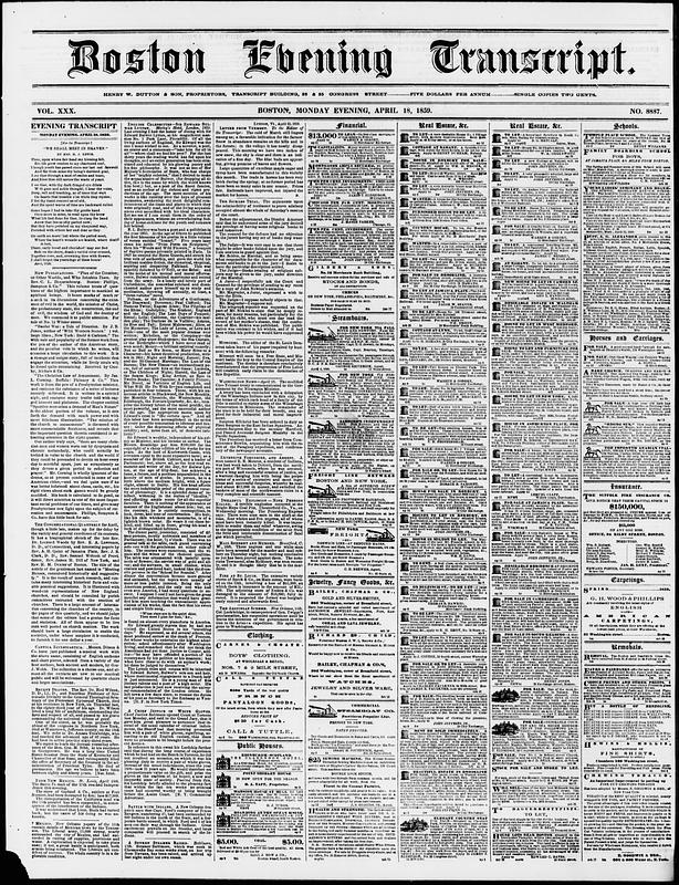 Boston Evening Transcript - Digital Commonwealth