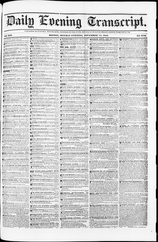 Daily Evening Transcript - Digital Commonwealth