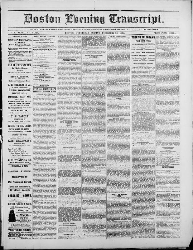 Boston Evening Transcript - Digital Commonwealth