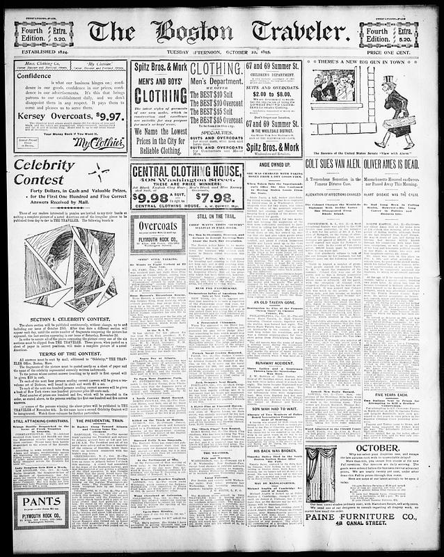 The Boston Traveler. October 22, 1895 - Digital Commonwealth