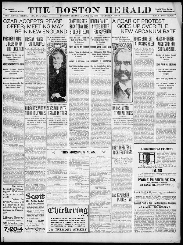 The Boston Herald. June 13, 1905 - Digital Commonwealth