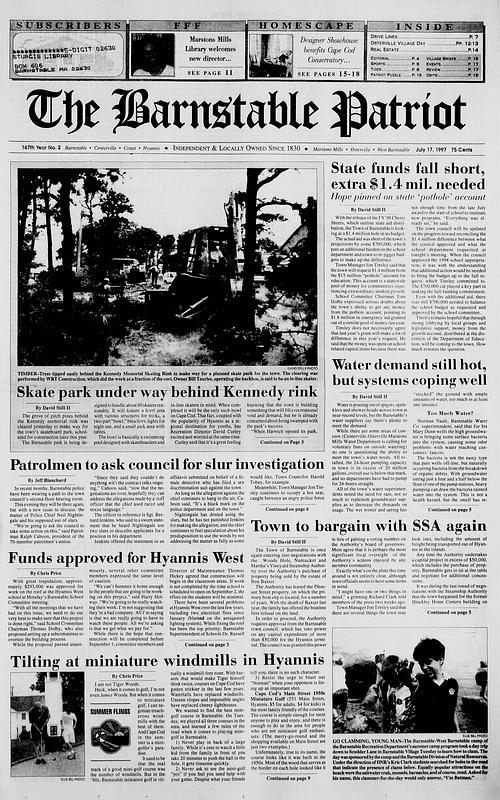 Barnstable Patriot. July 17, 1997 - Digital Commonwealth