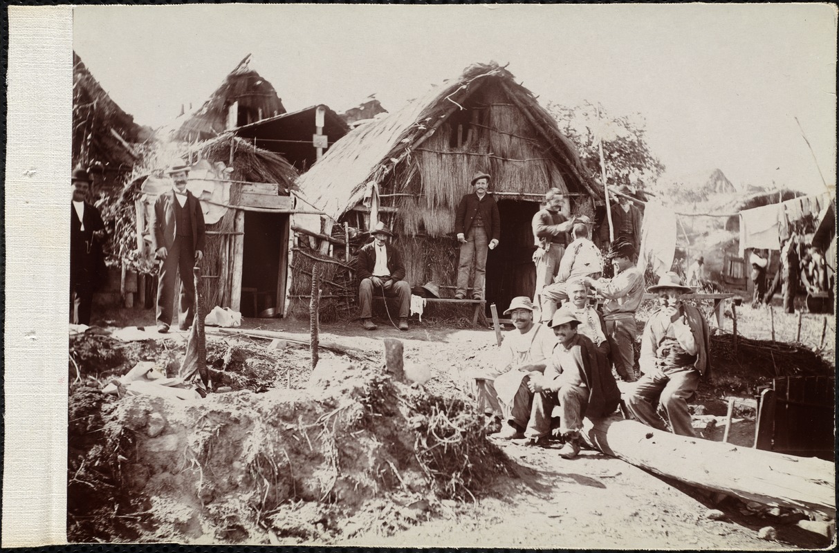 Laborers' huts for reservoir workers - Digital Commonwealth