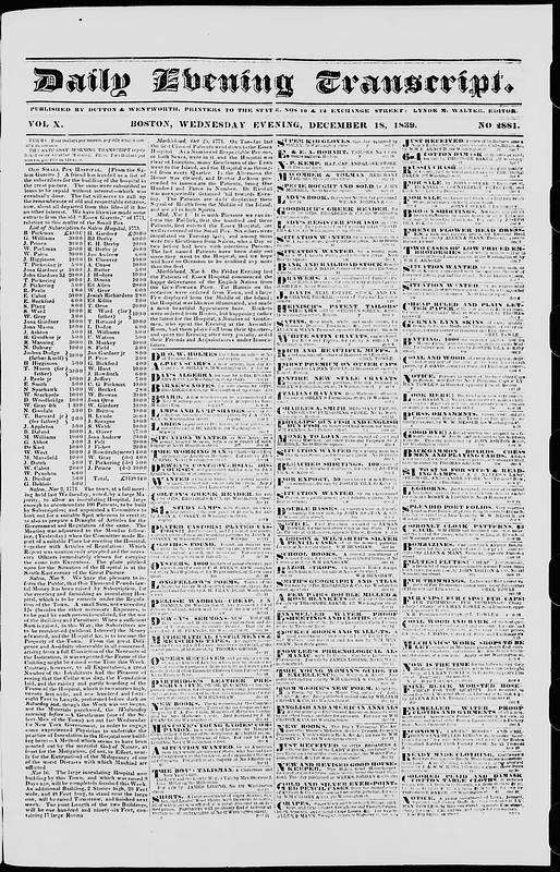 Daily Evening Transcript - Digital Commonwealth