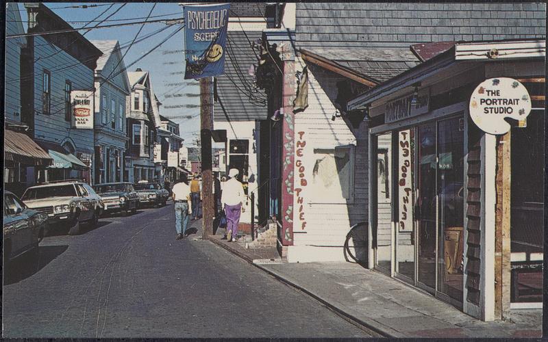 Picturesque Commercial Street, Provincetown on Cape Cod is famous for ...