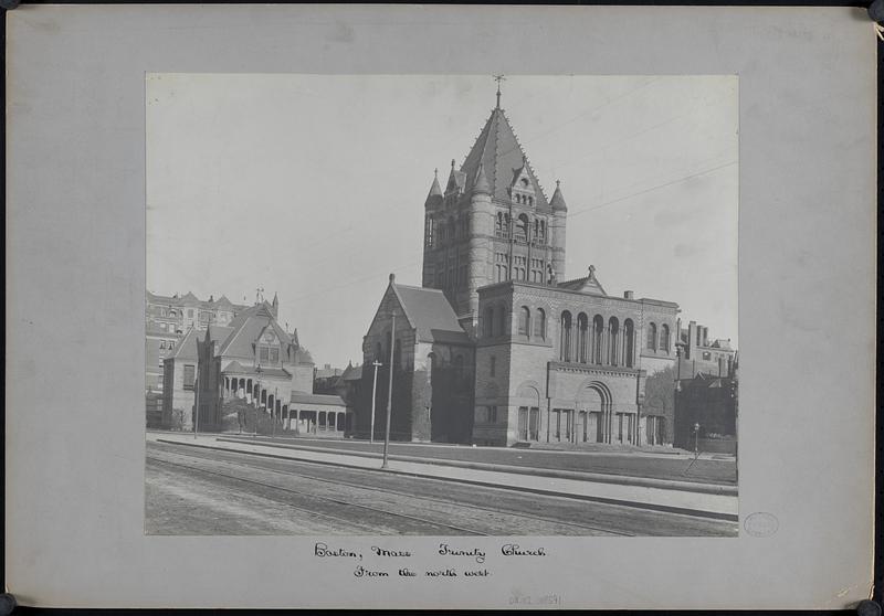 Boston, Mass., Trinity Church, from the northwest - Digital Commonwealth