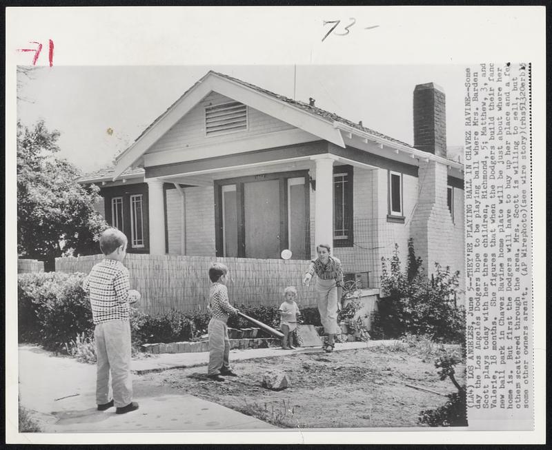 They’re Playing Ball in Chavez Ravine--Some day the Los Angeles Dodgers ...