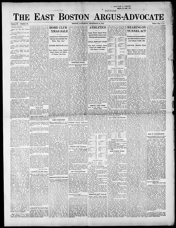 East Boston Argus-Advocate - Digital Commonwealth