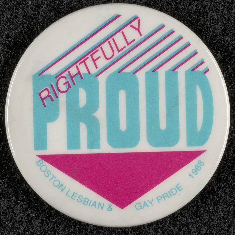 Boston Lesbian & Gay Pride 1988 button - Digital Commonwealth