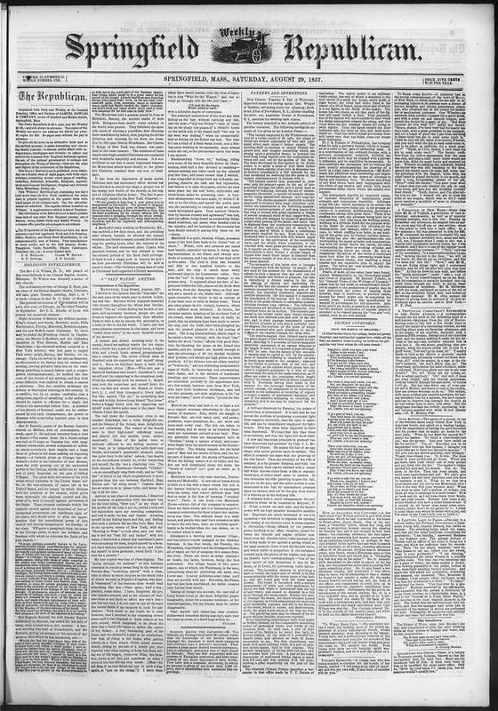 Springfield Weekly Republican - Digital Commonwealth