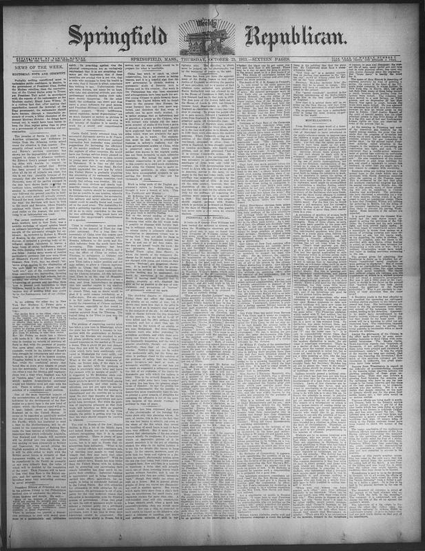 Springfield Weekly Republican - Digital Commonwealth