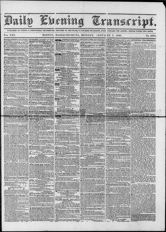 Daily Evening Transcript - Digital Commonwealth