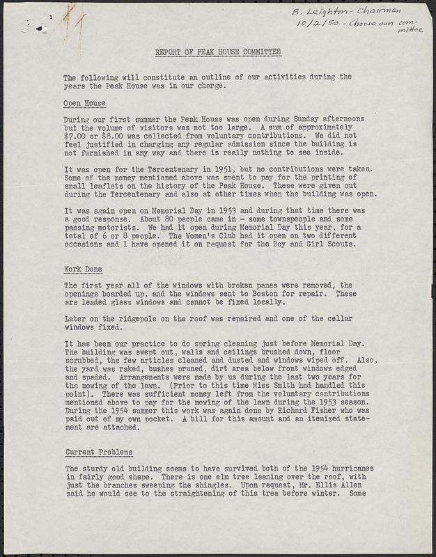 Secretary's records, committee reports - Digital Commonwealth