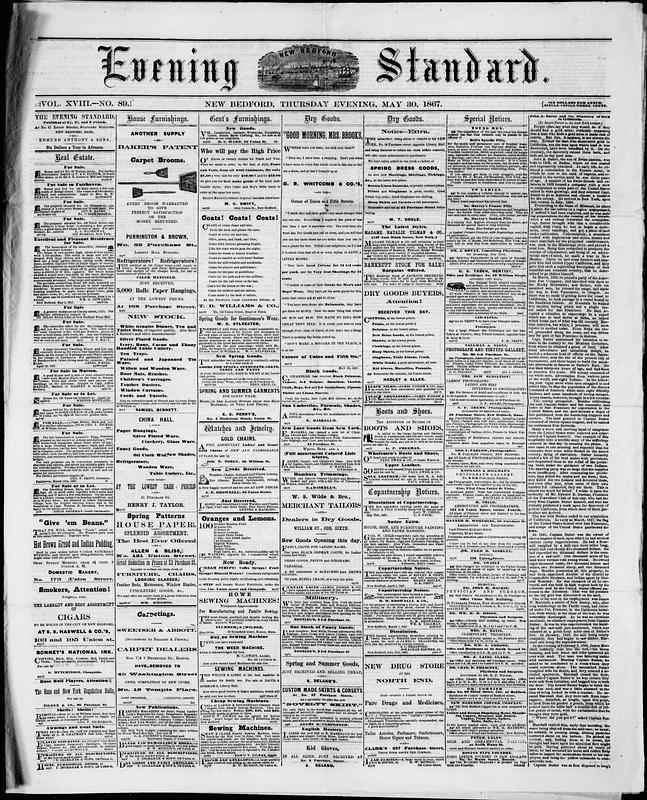 Evening Standard. May 30, 1867 - Digital Commonwealth