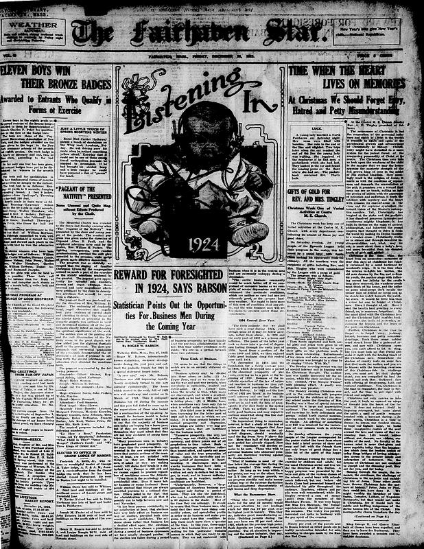 The Fairhaven Star. December 28, 1923 - Digital Commonwealth