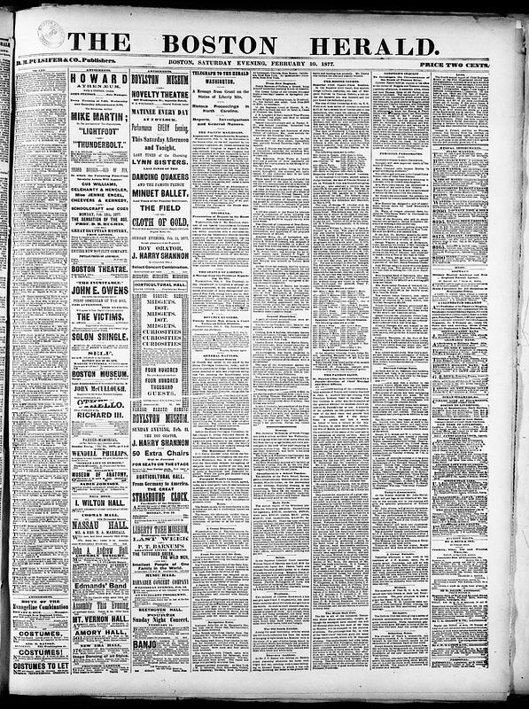 The Boston Herald. February 10, 1877 - Digital Commonwealth