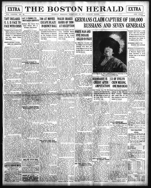 The Boston Herald. February 23, 1915 - Digital Commonwealth