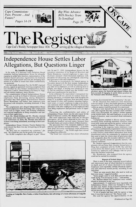 The Register. March 17, 1994 - Digital Commonwealth