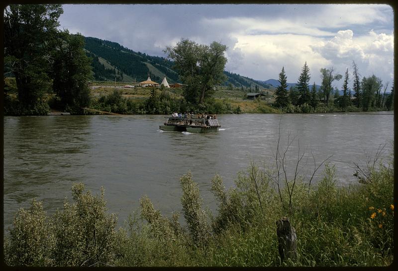 Boat on narrow lake or river - Digital Commonwealth