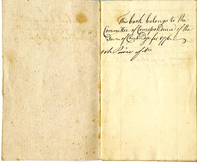 Committee of Correspondence Account Book, 1776 - Digital Commonwealth