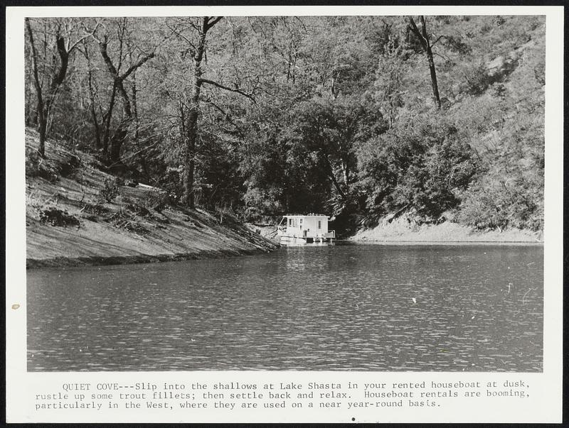 Quiet Cove – Slip into the shallows at Lake Shasta in your rented ...