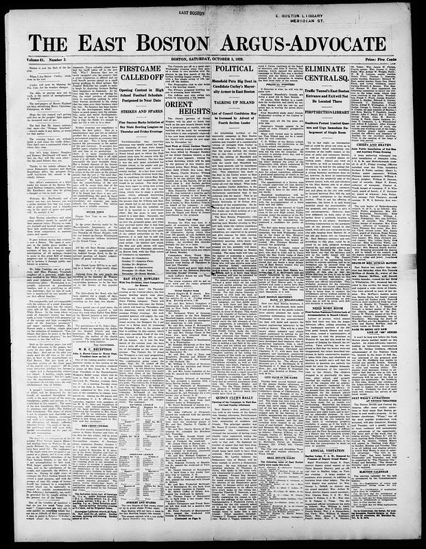 East Boston Argus-Advocate - Digital Commonwealth