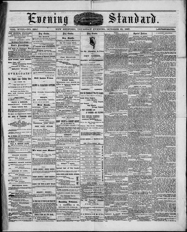Evening Standard. October 31, 1867 - Digital Commonwealth