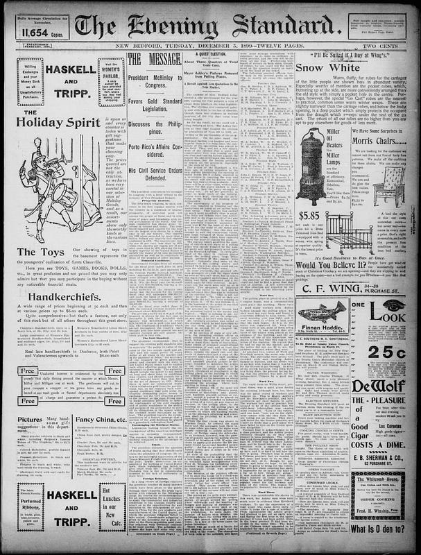 Evening Standard. December 05, 1899 - Digital Commonwealth