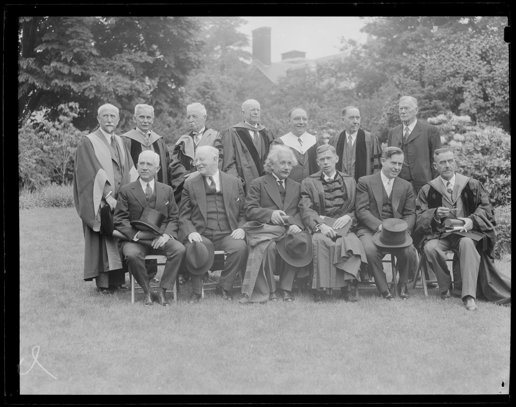 Harvard graduation: Albert Einstein, Pres. Lowell, etc. - Digital ...