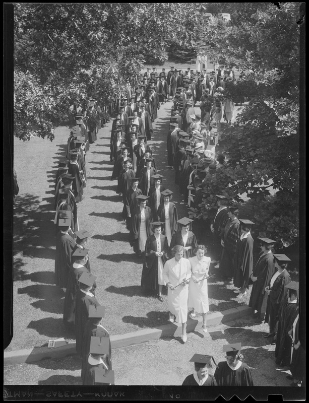 Graduation procession - Digital Commonwealth