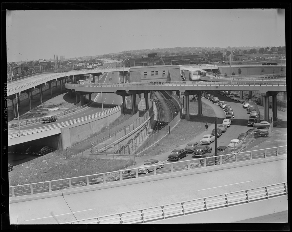 New overpass, aerial view - Digital Commonwealth