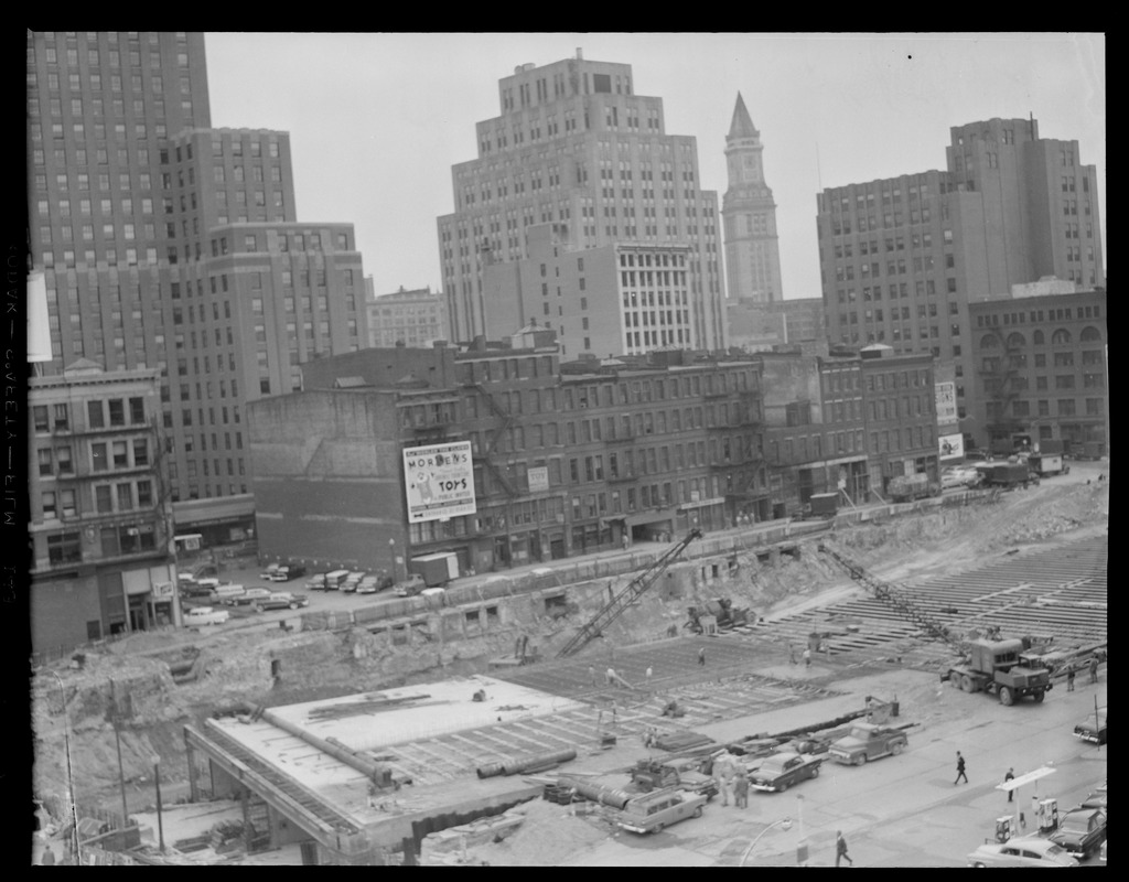 Dewey Square from 5th floor of South Station looking toward Custom ...