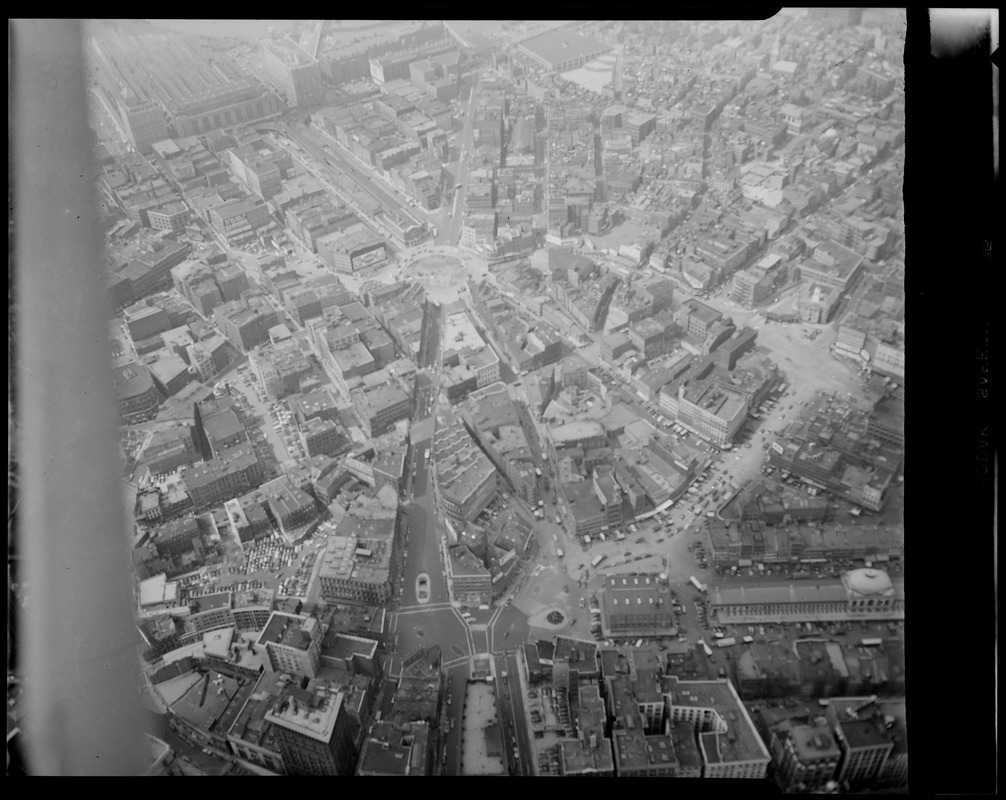Aerial view of Scollay Square area - Digital Commonwealth