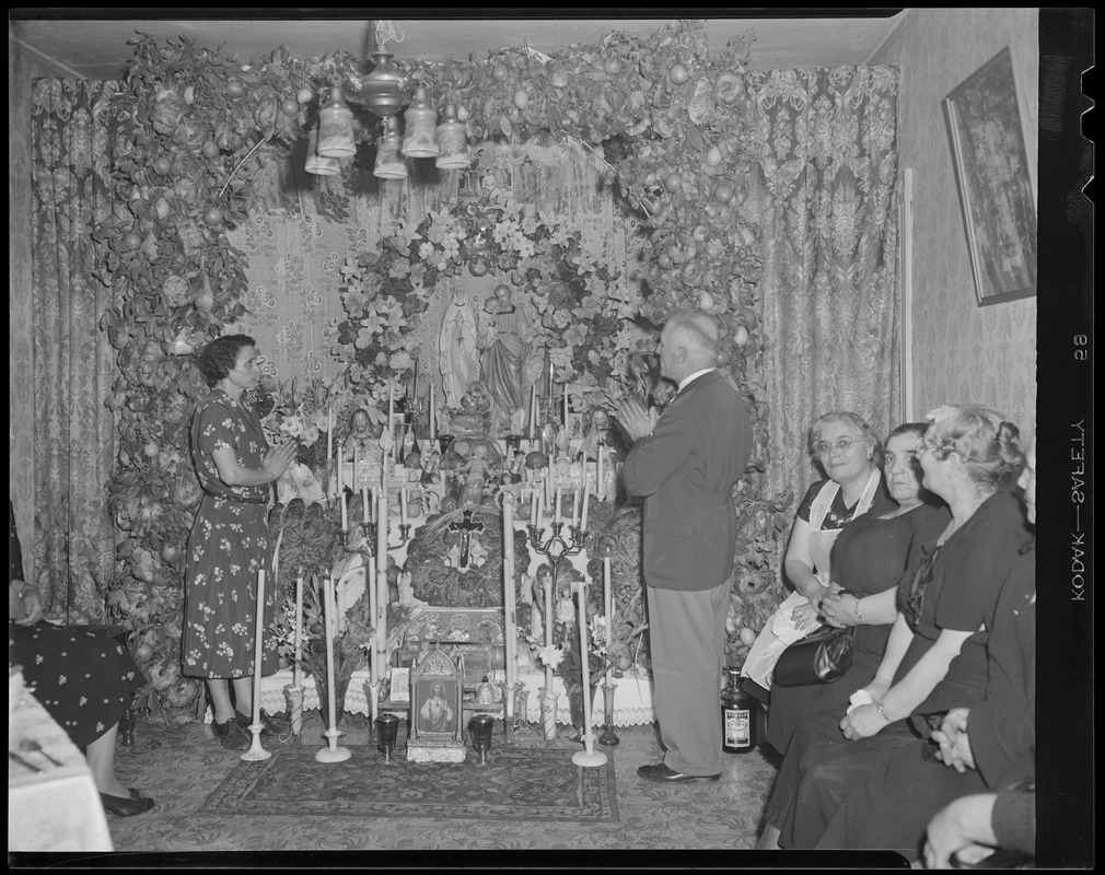 Catholic shrine in East Boston home - Digital Commonwealth
