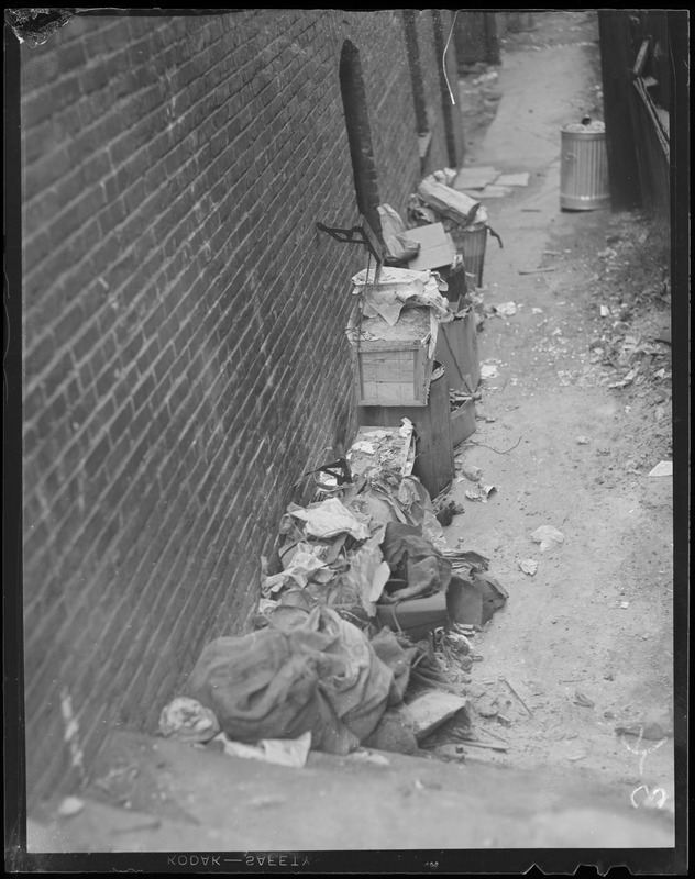 Dirty alleys in Boston - Digital Commonwealth