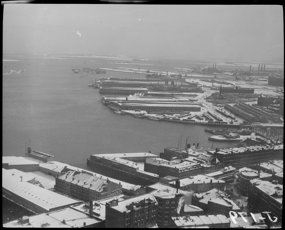 Boston waterfront "Fan Pier" looking southeast - Digital Commonwealth