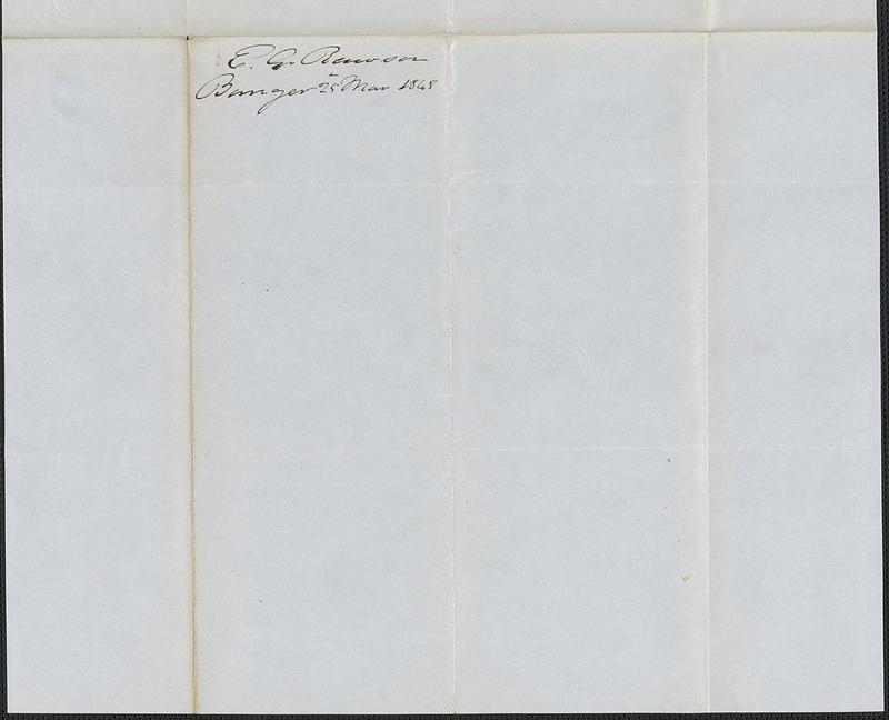 E. G. Rawson to George Coffin, 25 March 1848 - Digital Commonwealth