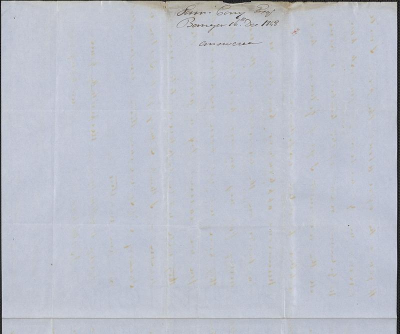 Samuel Cony to George Coffin, 16 December 1848 - Digital Commonwealth