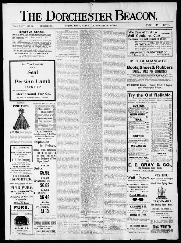 The Dorchester Beacon. December 26, 1896 - Digital Commonwealth